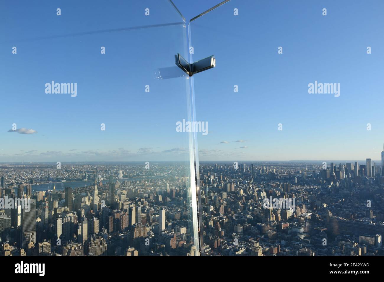 View over Manhattan as seen from the Edge observation deck at Hudson ...
