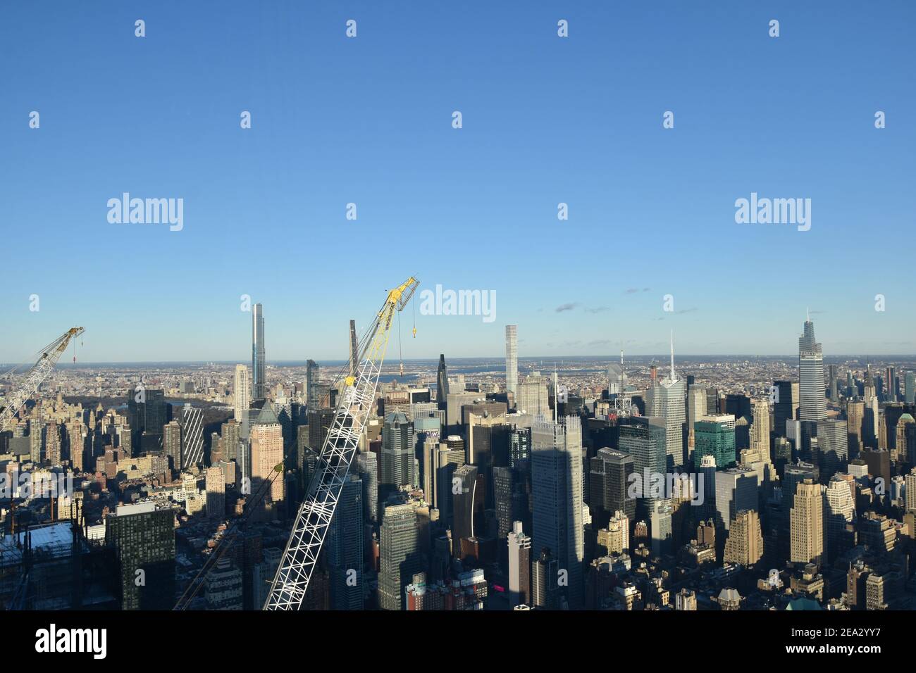 View over Manhattan as seen from the Edge observation deck at Hudson ...