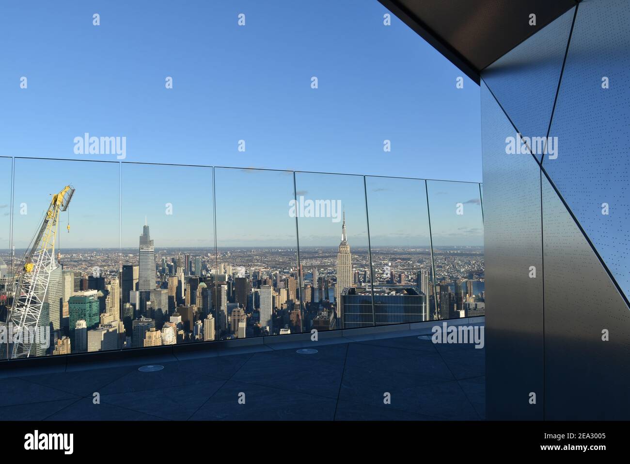 View over Manhattan as seen from the Edge observation deck at Hudson ...