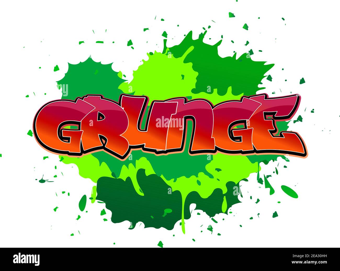Grunge urban graffiti design on blobs background Stock Vector Image ...