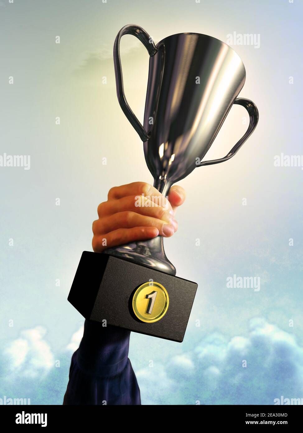 Trophy and hand grab hi-res stock photography and images - Alamy