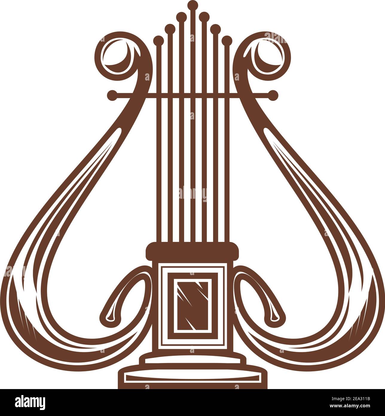 Harp shape Cut Out Stock Images & Pictures - Alamy