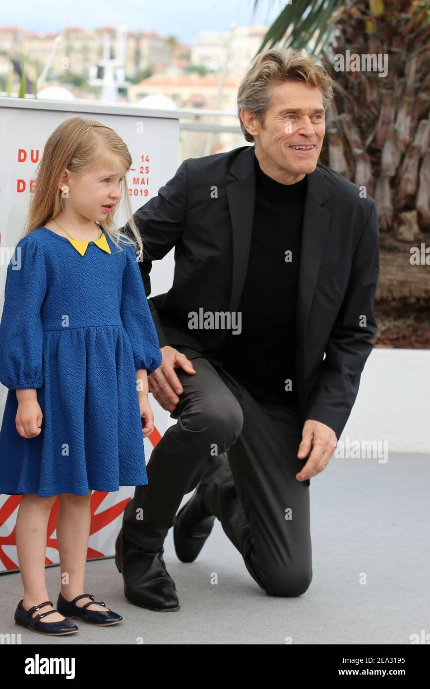 CANNES, FRANCE - MAY 20, 2019: Anna Ferrara and Willem Defoe attend the ...
