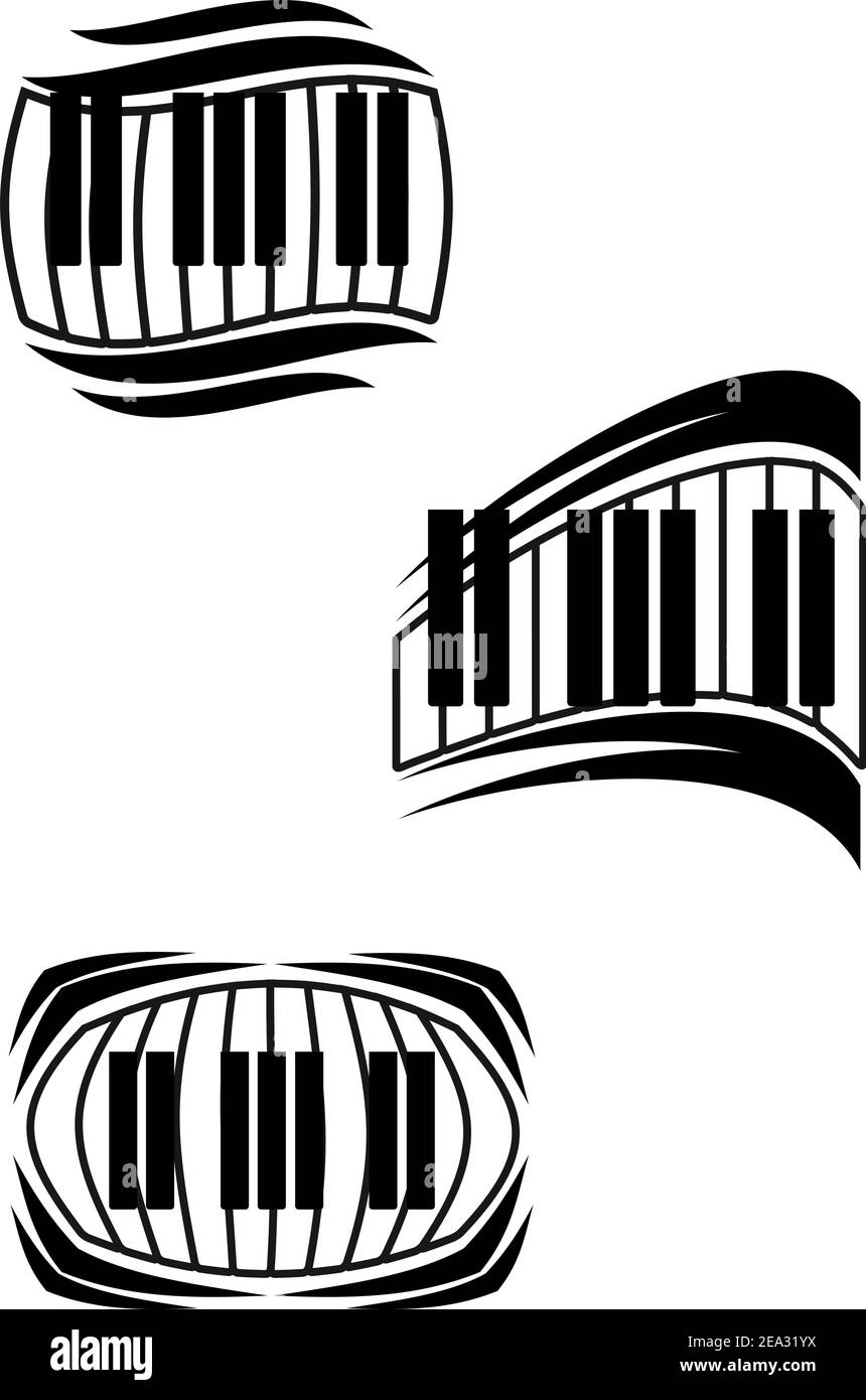 Music piano symbols and notes for design Stock Vector Image & Art - Alamy