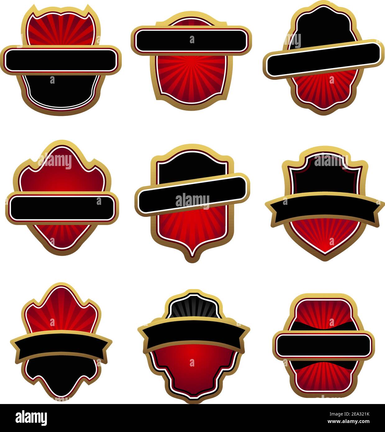 Set of golden labels for design food Stock Vector Image & Art - Alamy