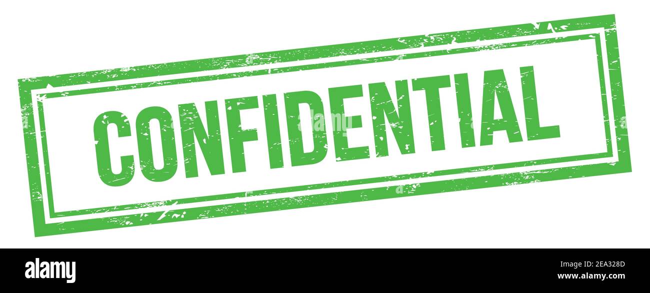 Confidential text on rectangle hi-res stock photography and images - Alamy