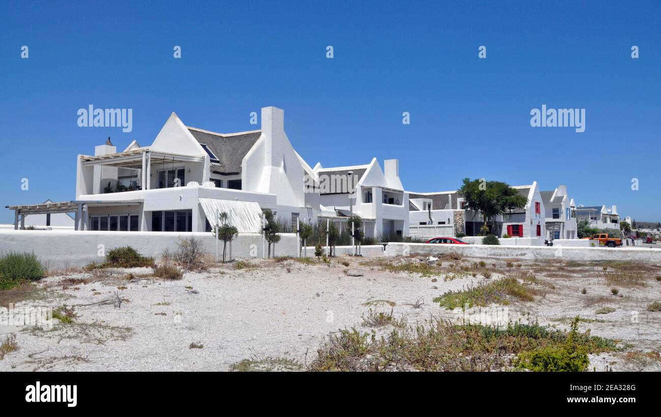 Holiday homes in the fishing village of Paternoster, a popular tourist ...
