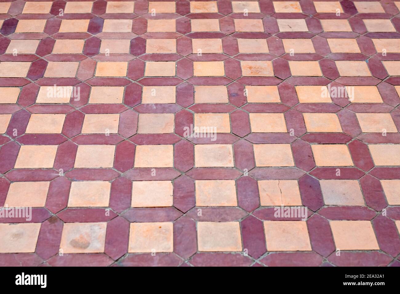 Abstract red and brown color pattern floor background Stock Photo - Alamy