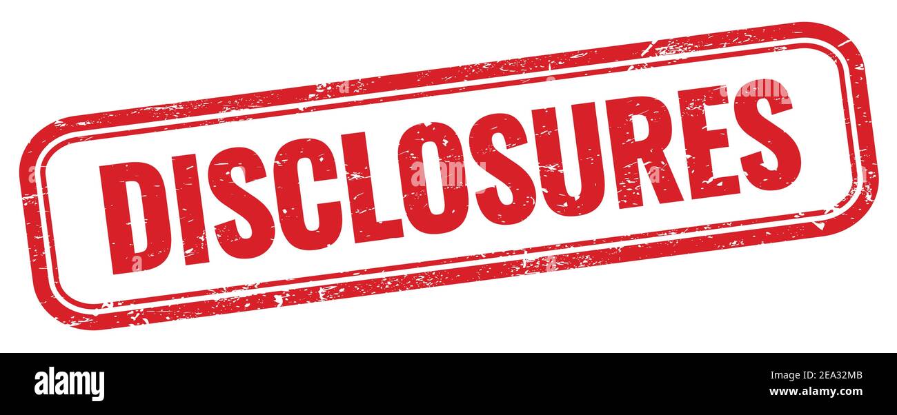 Disclosures hi-res stock photography and images - Alamy