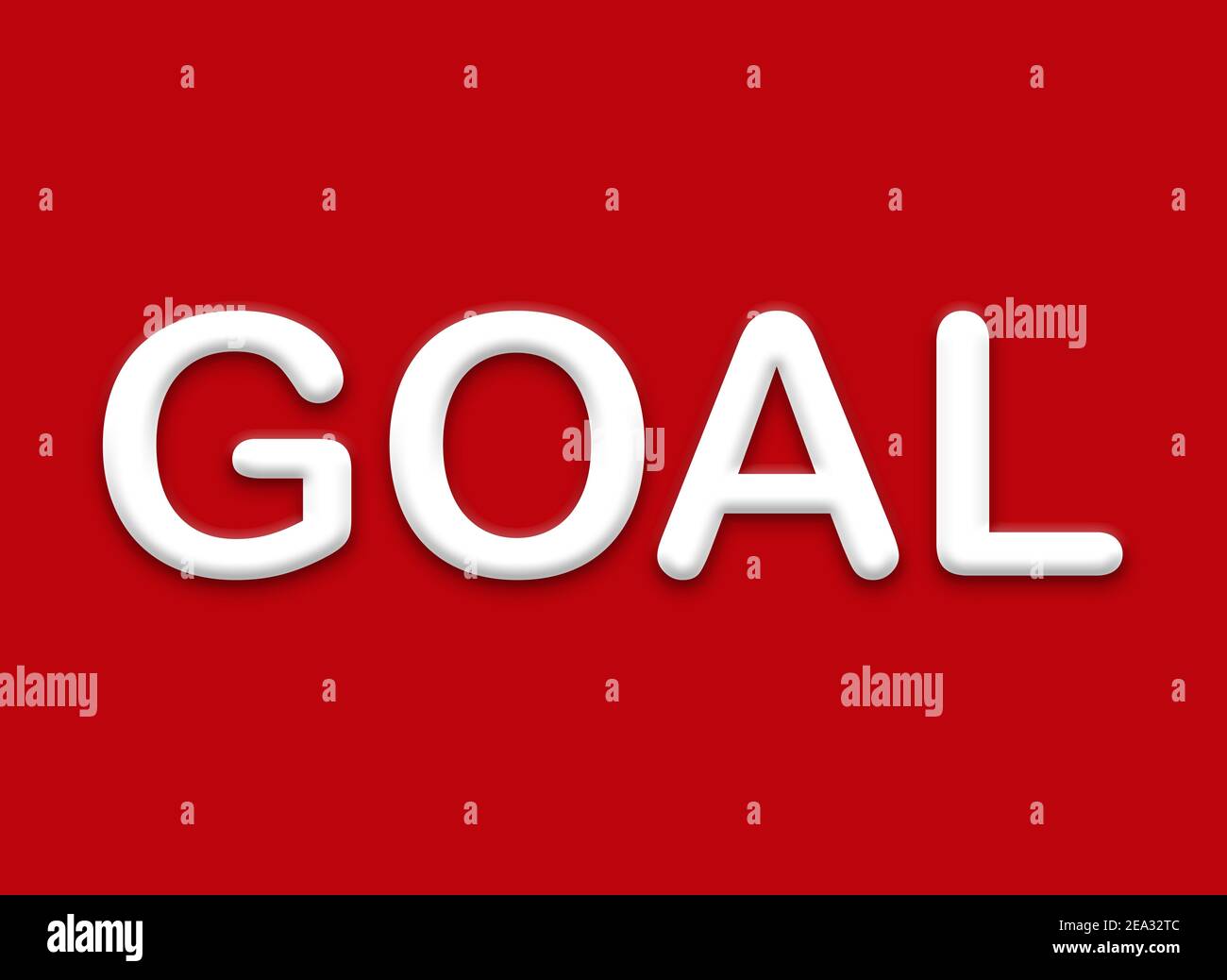 GOAL Text Design Illustration. Business Text Banner stationary poster ...