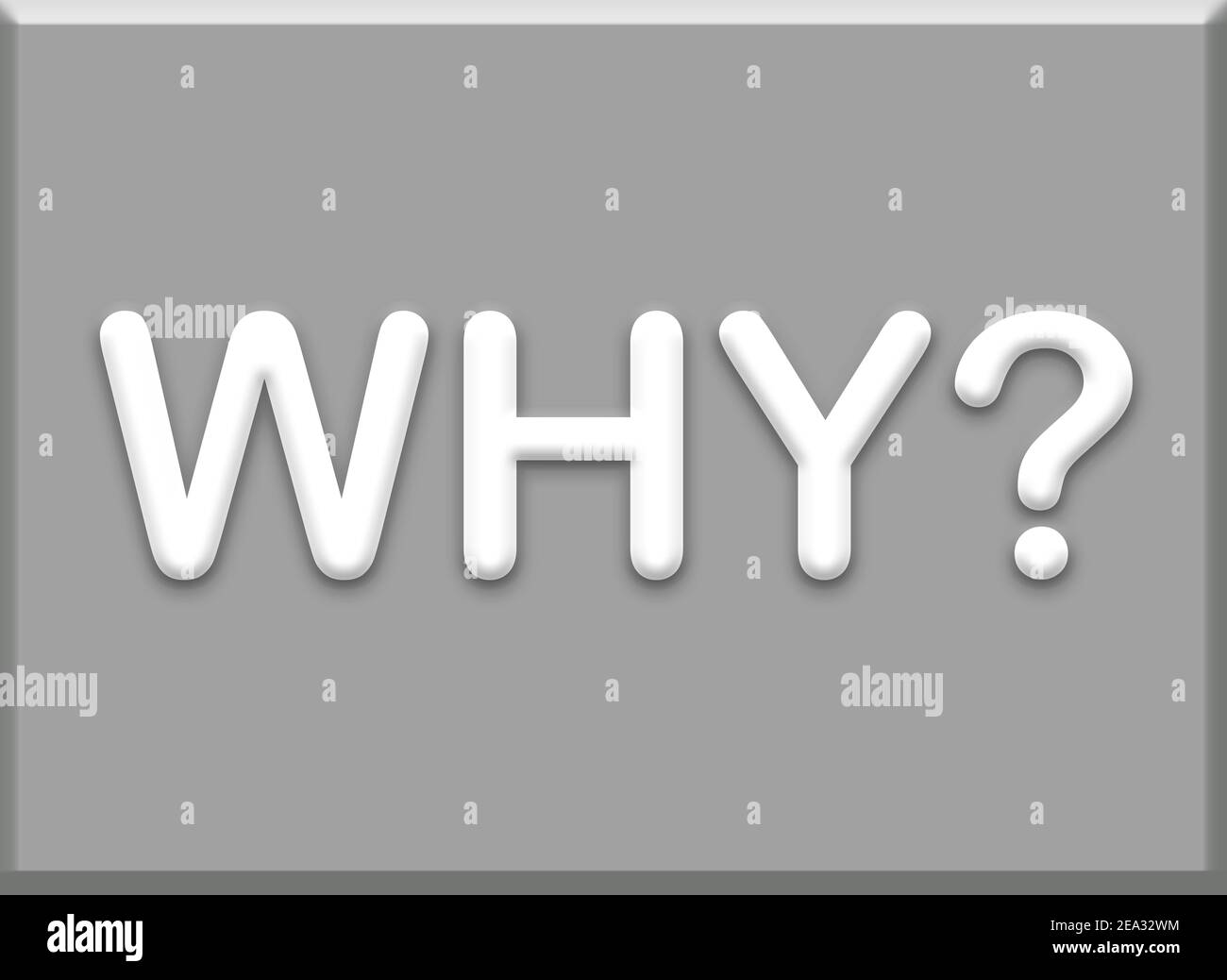 WHY ? Text Design Illustration. Business Text Banner stationary poster ...