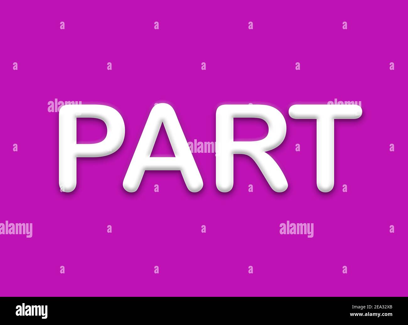 PART Text Design Illustration. Business Text Banner stationary poster ...