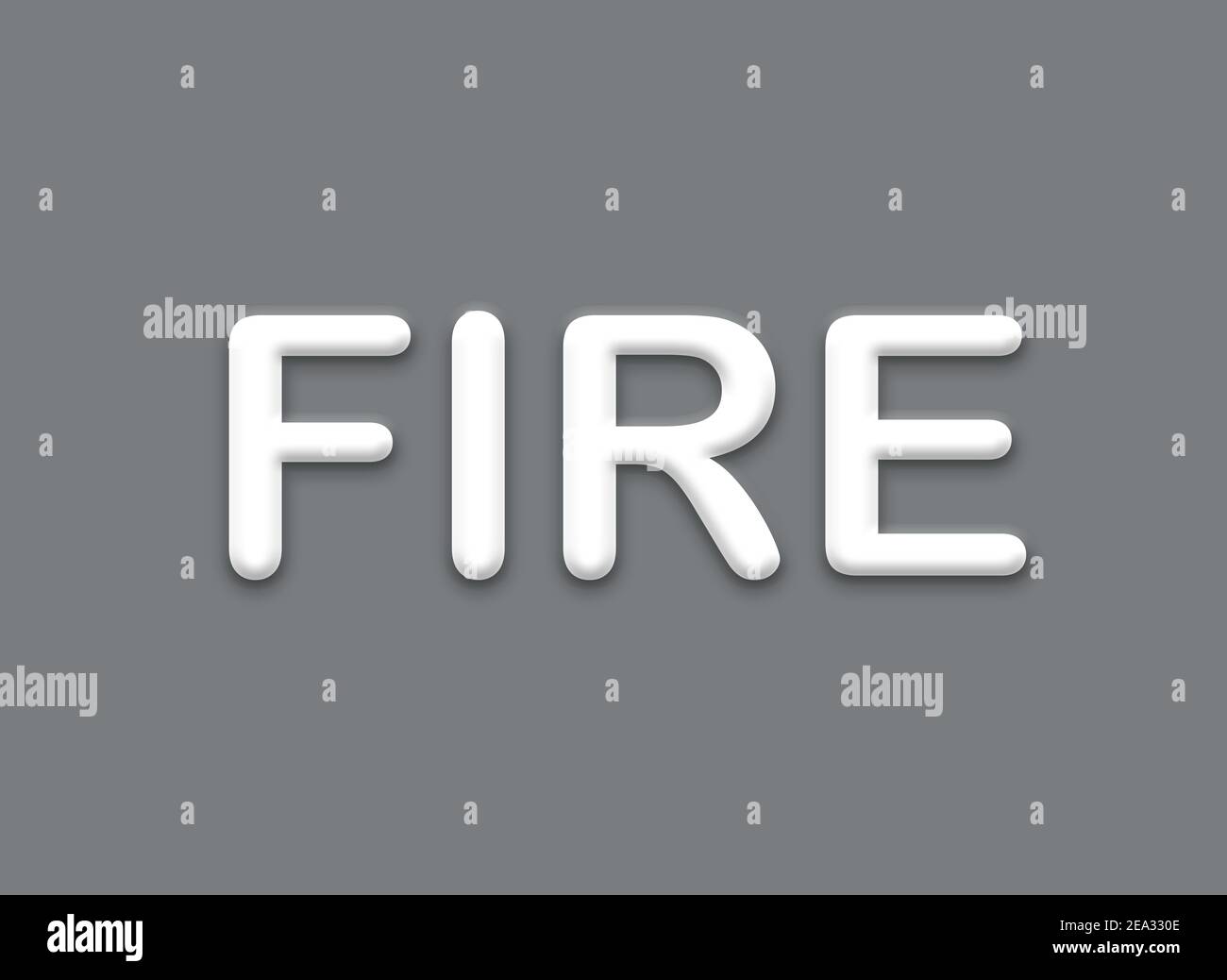 FIRE Text Design Illustration. Business Text Banner stationary poster ...