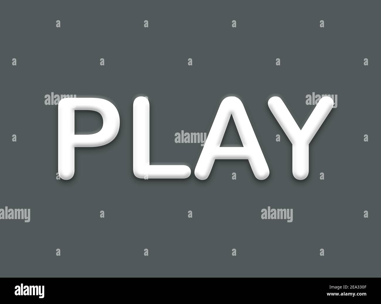PLAY Text Design Illustration. Business Text Banner stationary poster ...