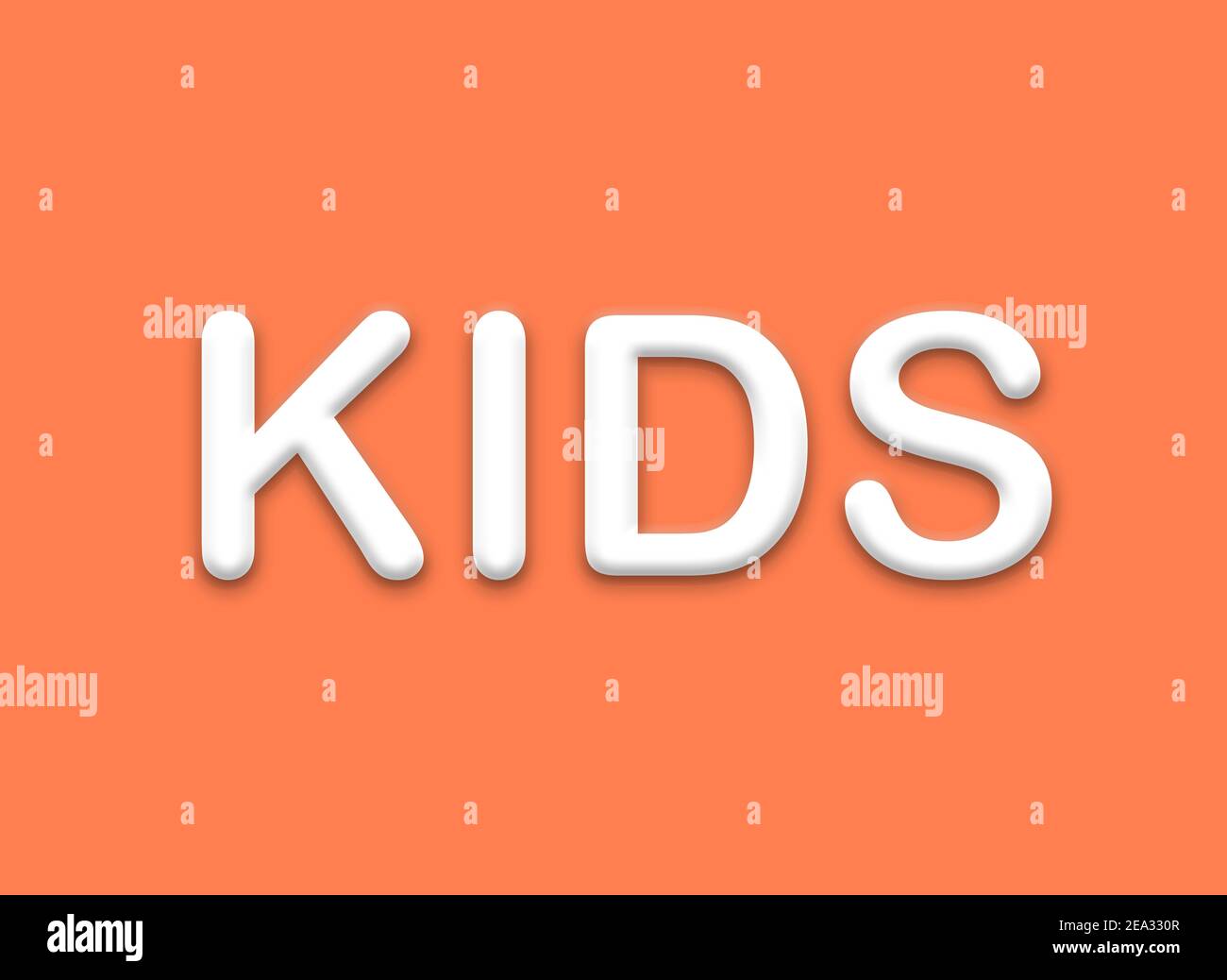 KIDS Text Design Illustration. Business Text Banner stationary poster ...