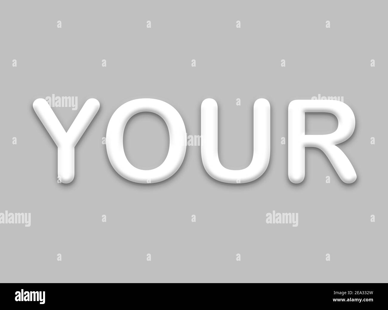 YOUR Text Design Illustration. Business Text Banner stationary poster ...
