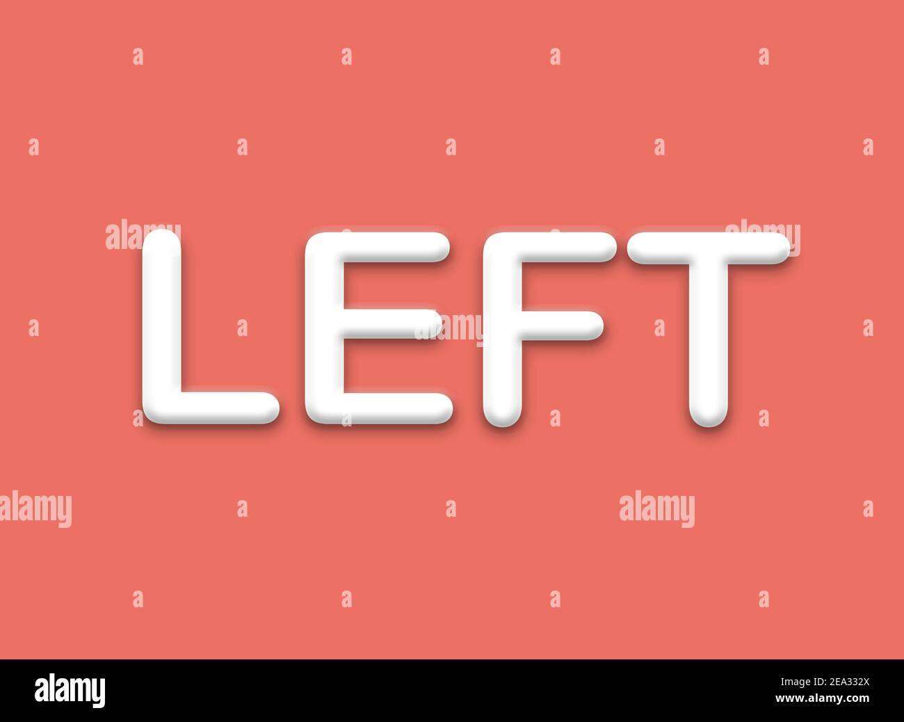 LEFT Text Design Illustration. Business Text Banner stationary poster ...