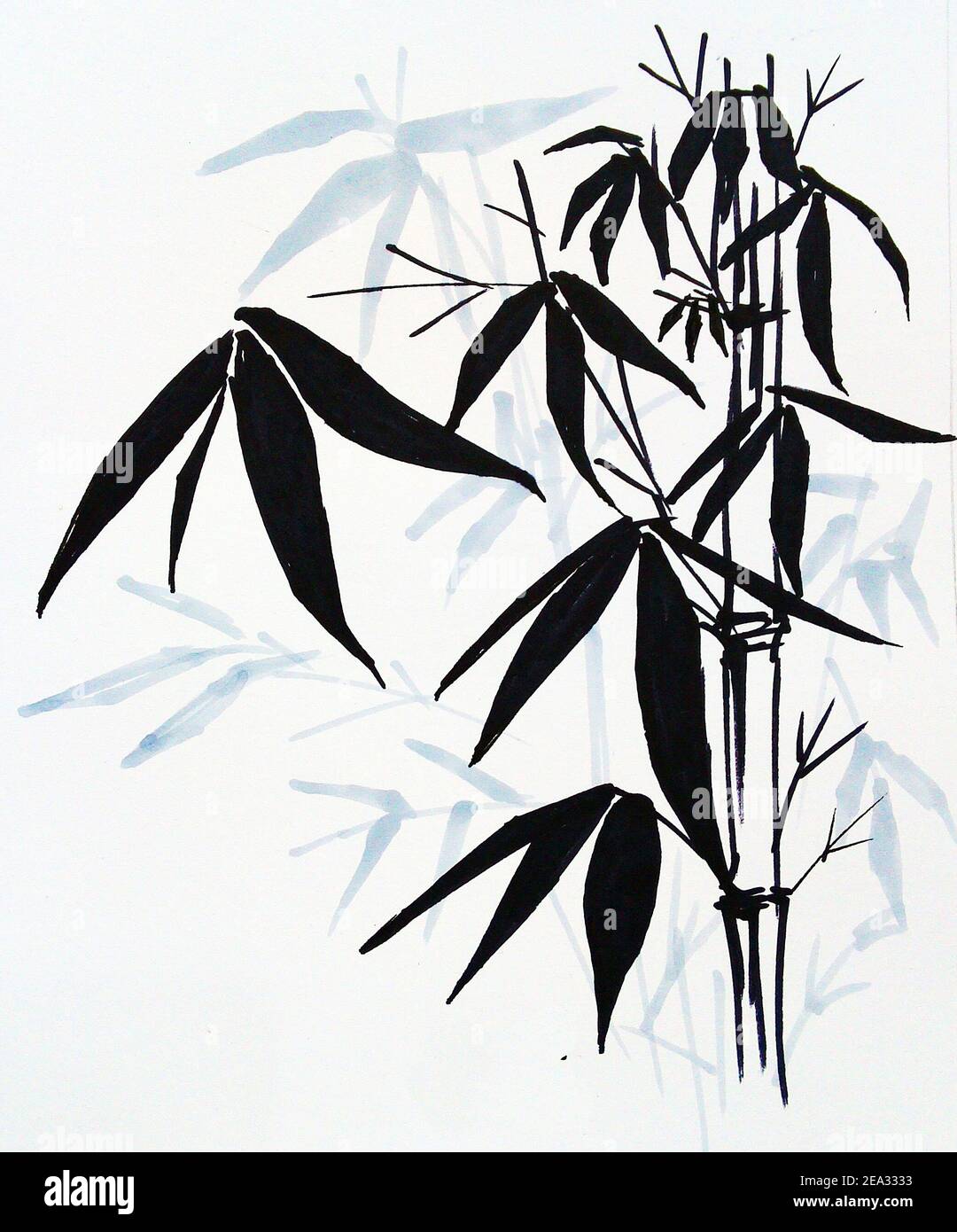 Abstract Bamboo Painting
