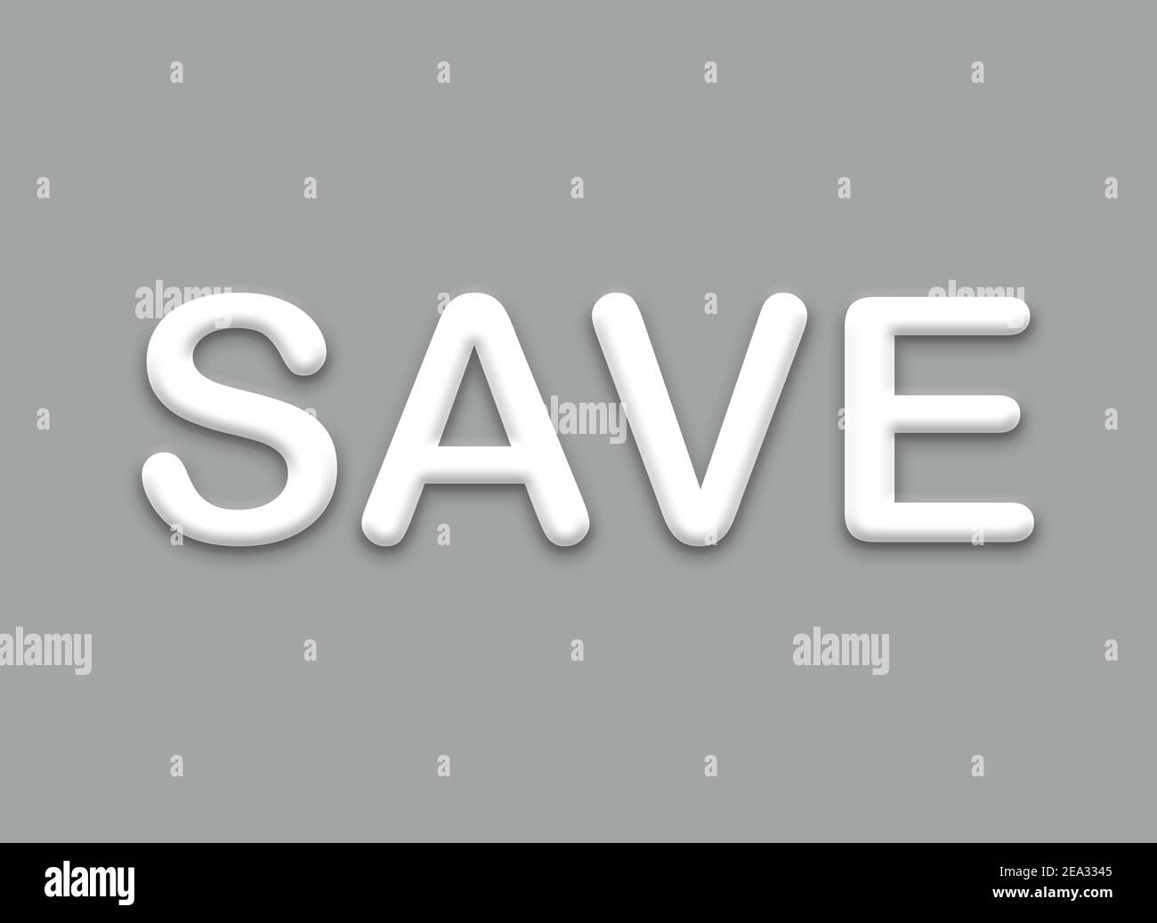 SAVE Text Design Illustration. Business Text Banner stationary poster ...