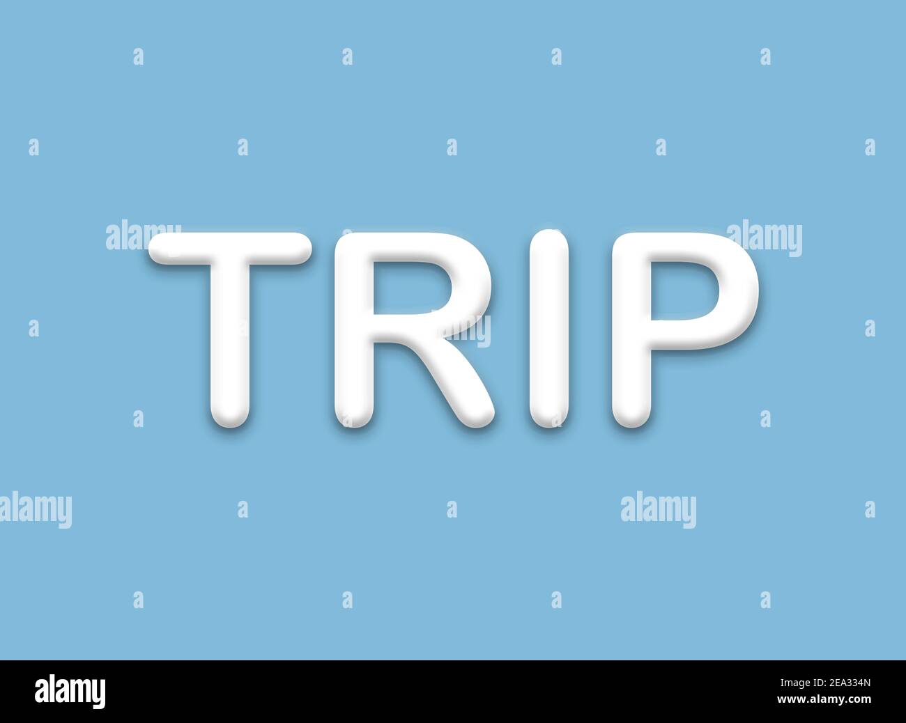 TRIP Text Design Illustration. Business Text Banner stationary poster ...
