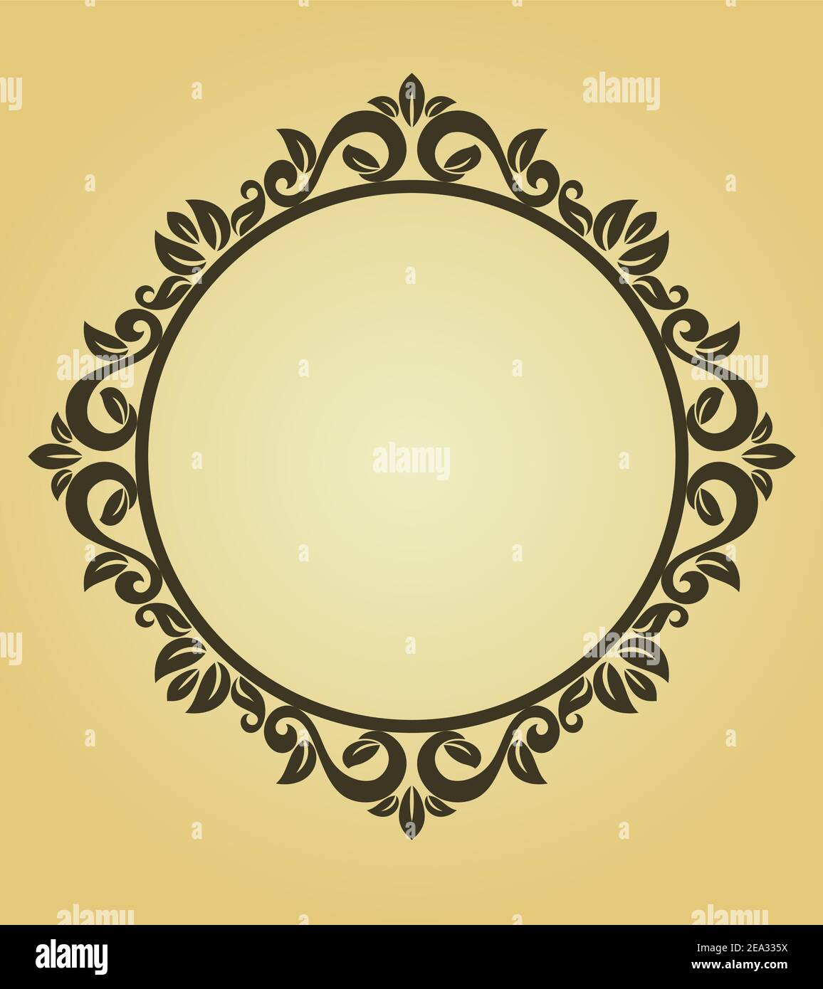 Vintage frame in victorian style for design as a background Stock ...