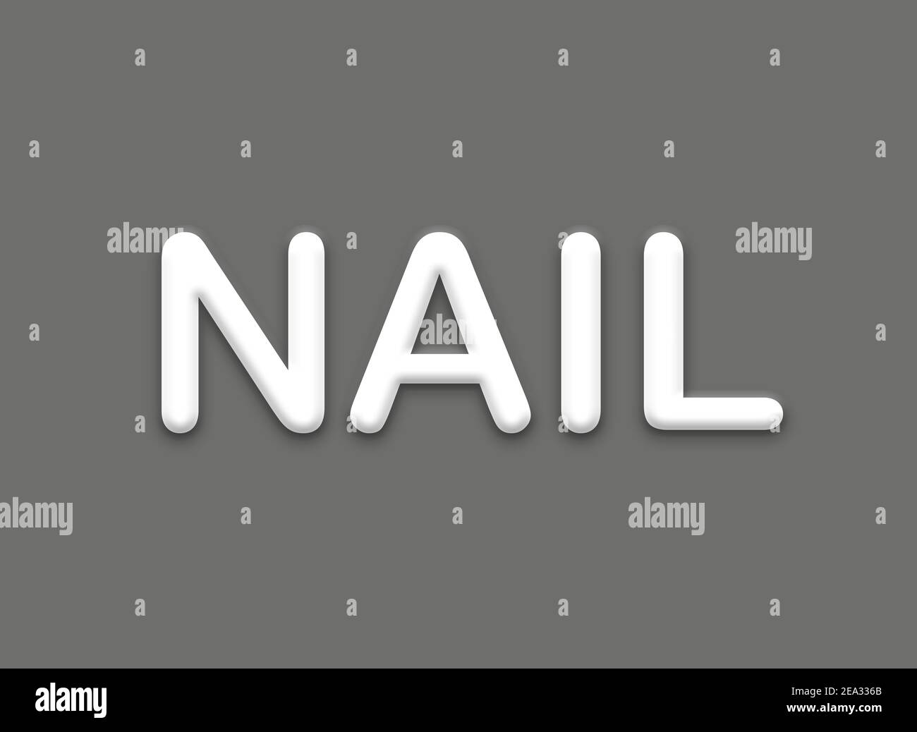 NAIL Text Design Illustration. Business Text Banner stationary poster ...