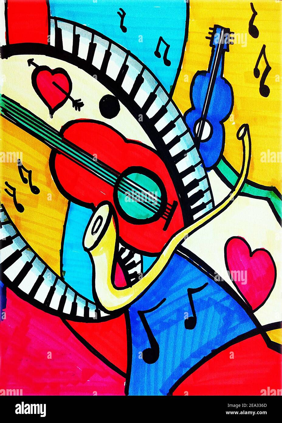 Triangle Abstract Art Drawing