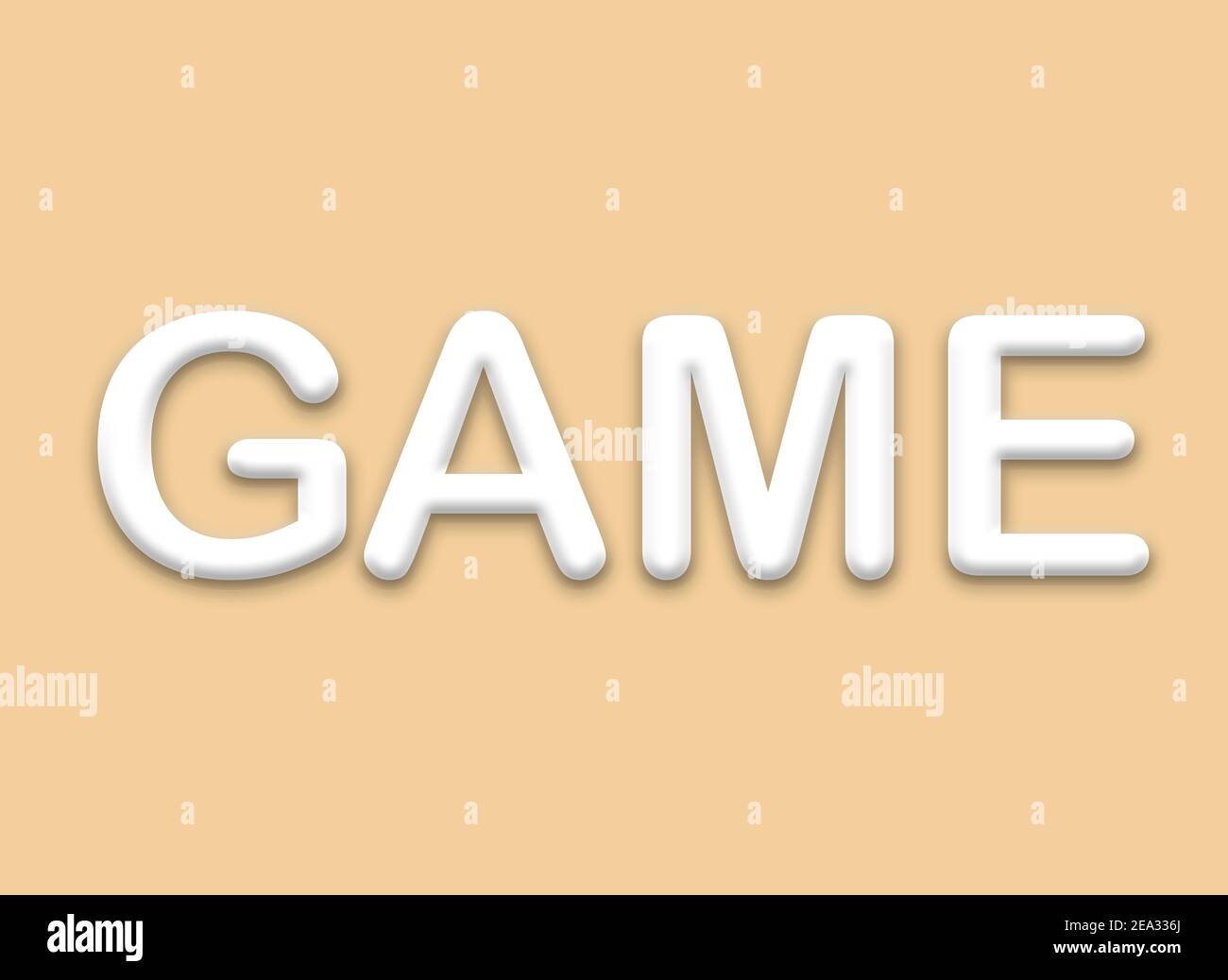 GAME Text Design Illustration. Business Text Banner stationary poster ...