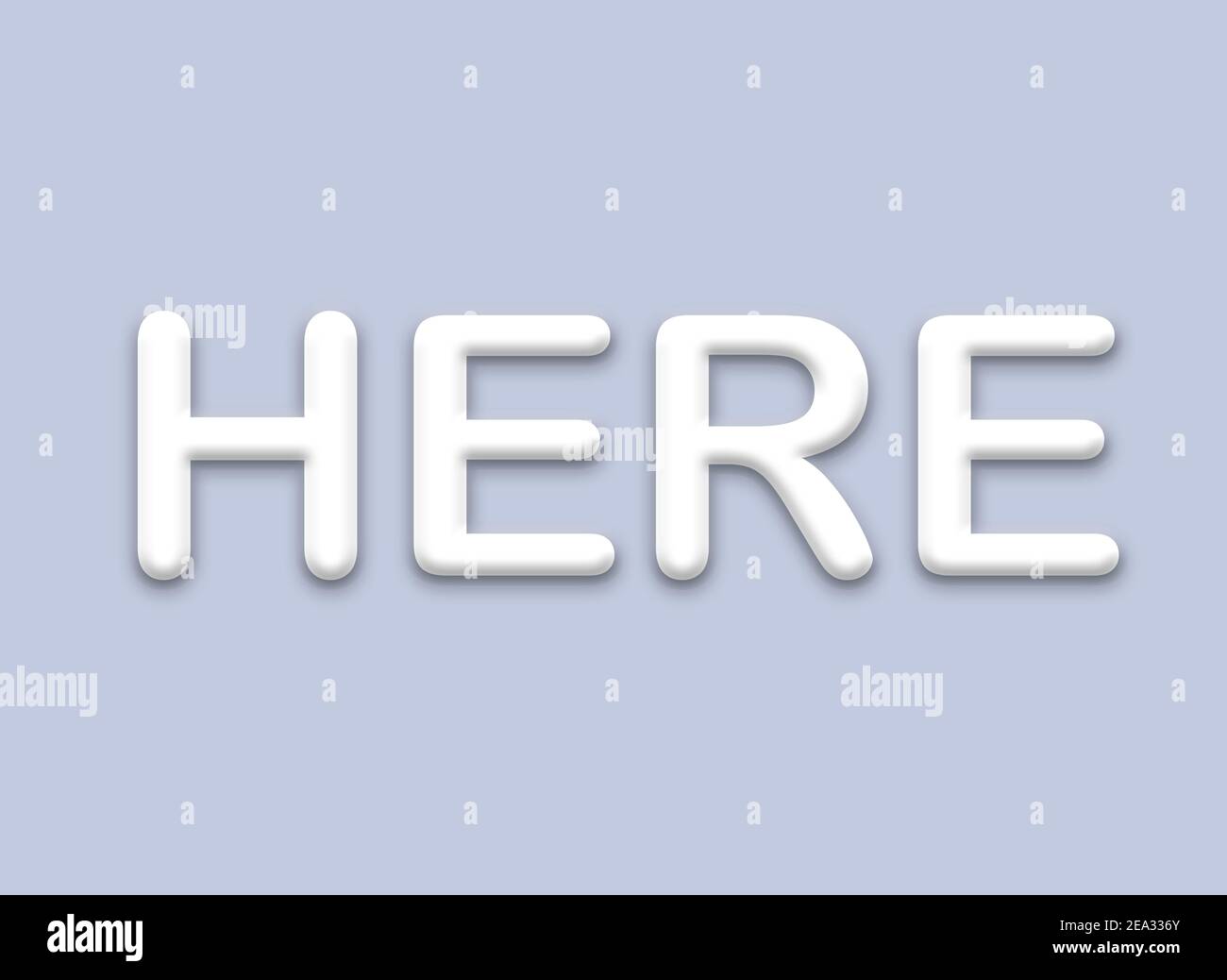 HERE Text Design Illustration. Business Text Banner stationary poster ...