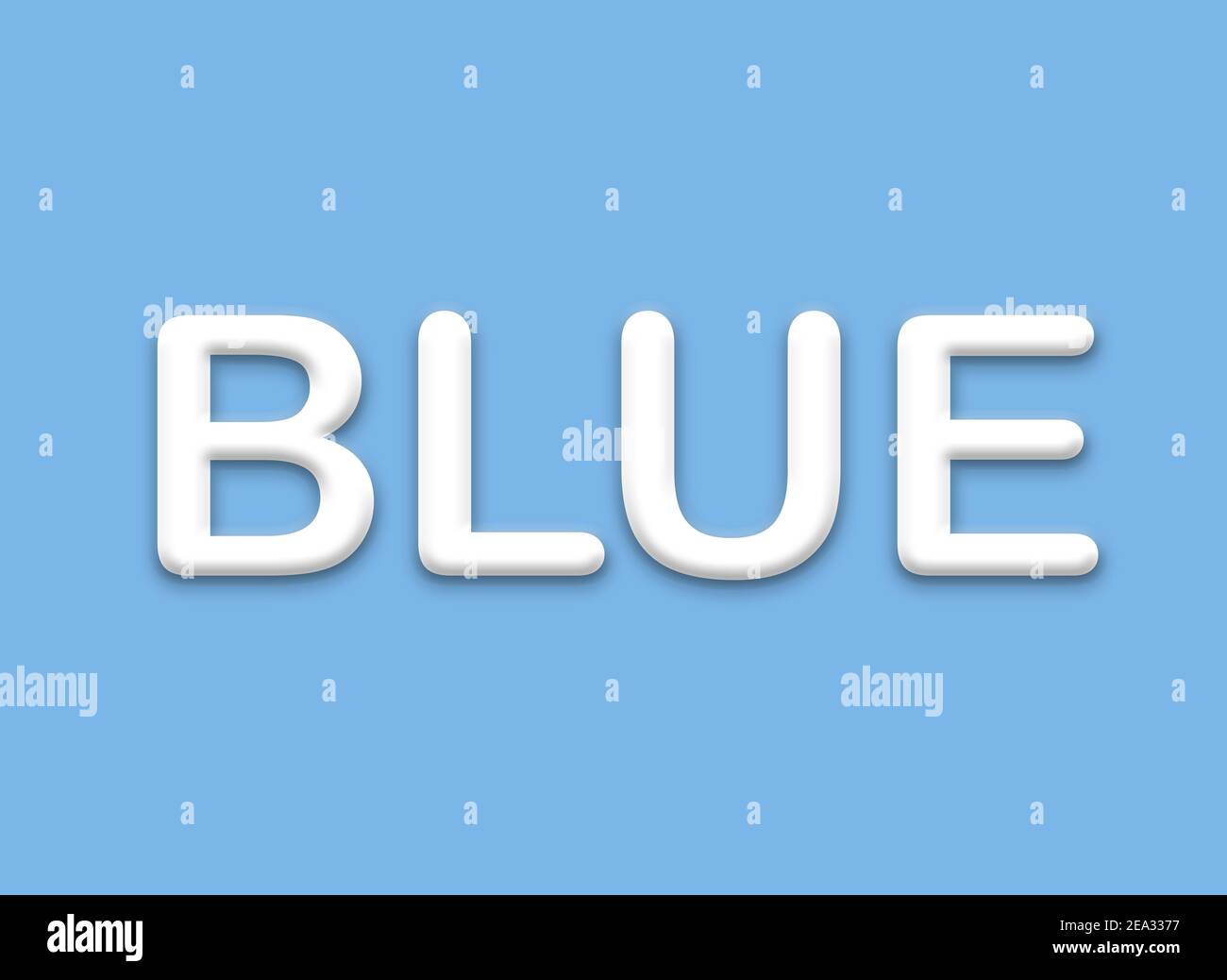 BLUE Text Design Illustration. Business Text Banner stationary poster ...