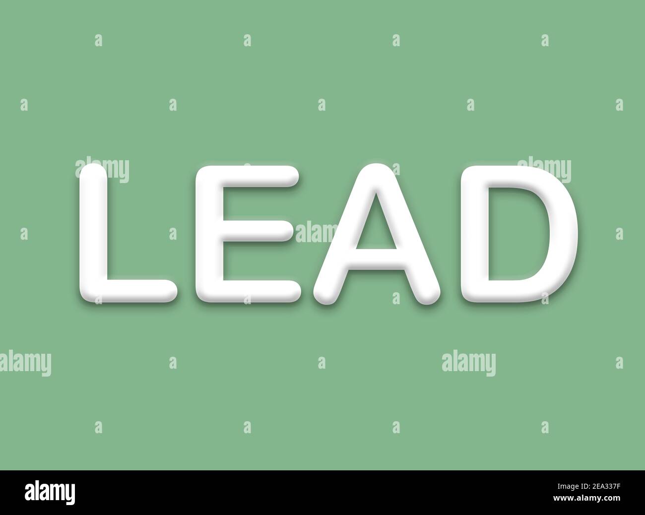 LEAD Text Design Illustration. Business Text Banner stationary poster ...