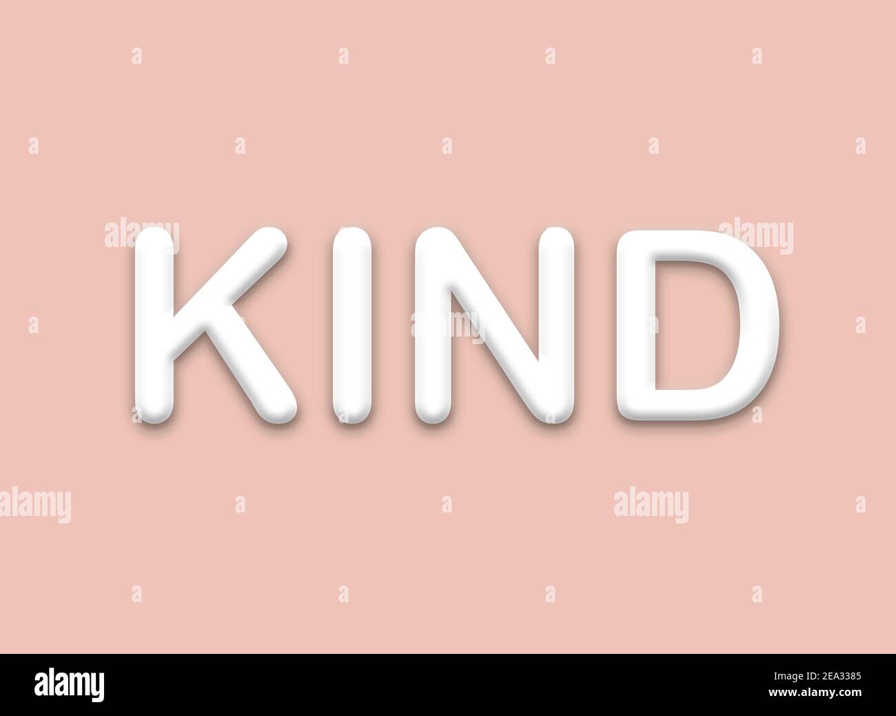 KIND Text Design Illustration. Business Text Banner stationary poster ...