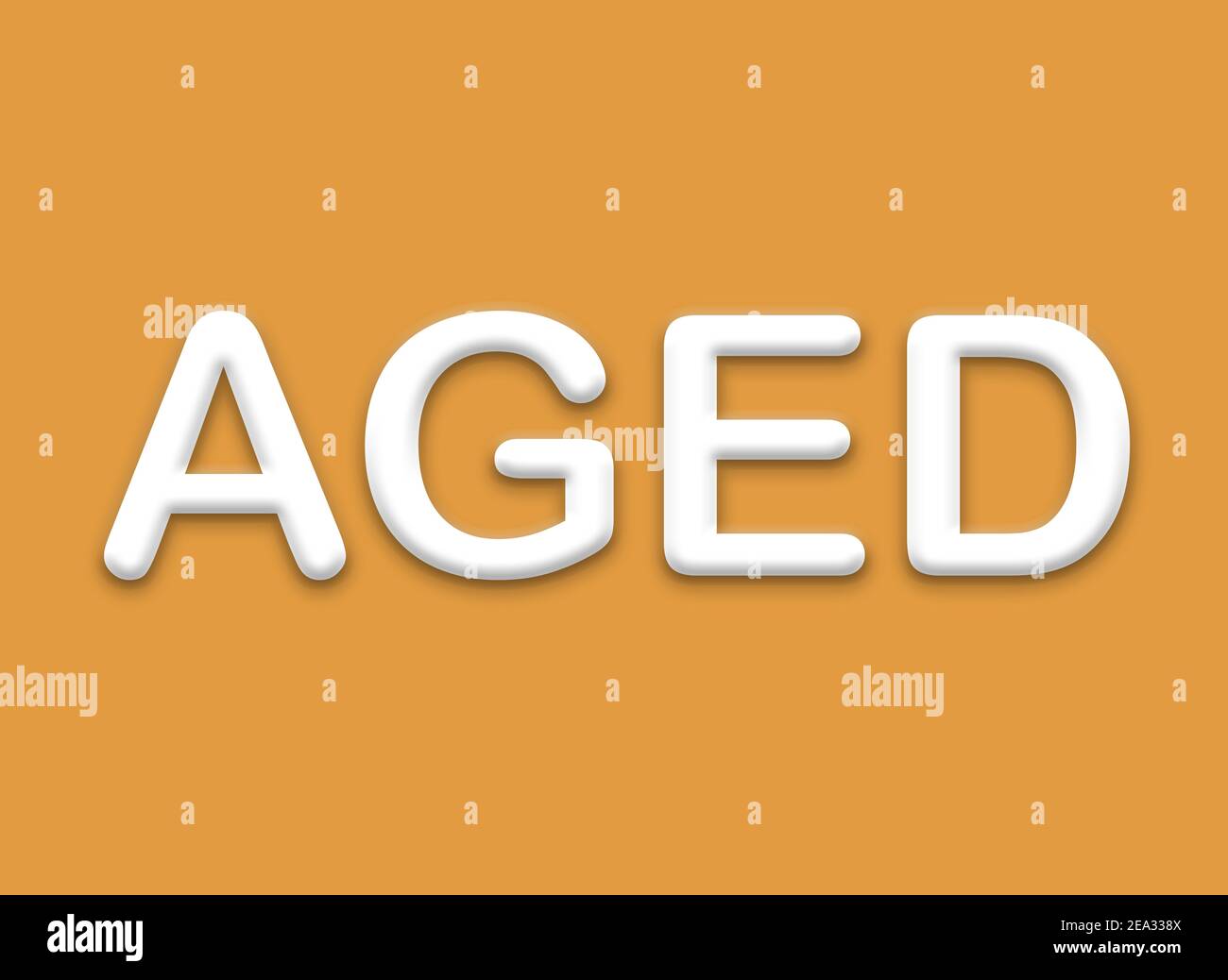 AGED Text Design Illustration. Business Text Banner stationary poster ...