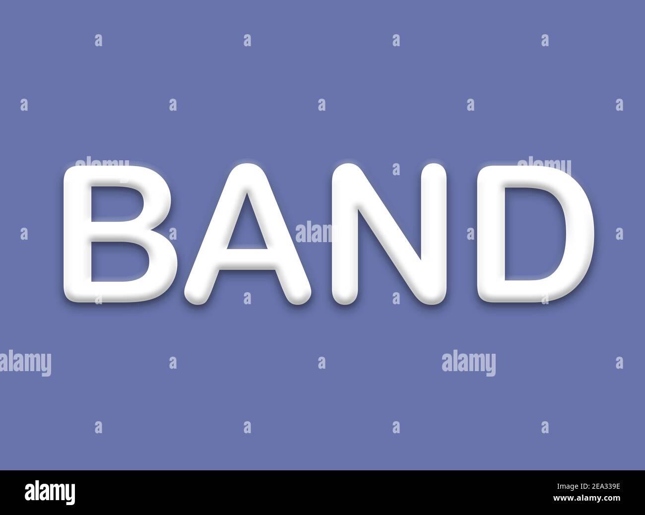 BAND Text Design Illustration. Business Text Banner stationary poster ...