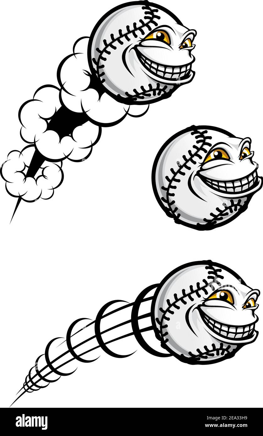 Flying baseball ball icon icon hi-res stock photography and images - Alamy