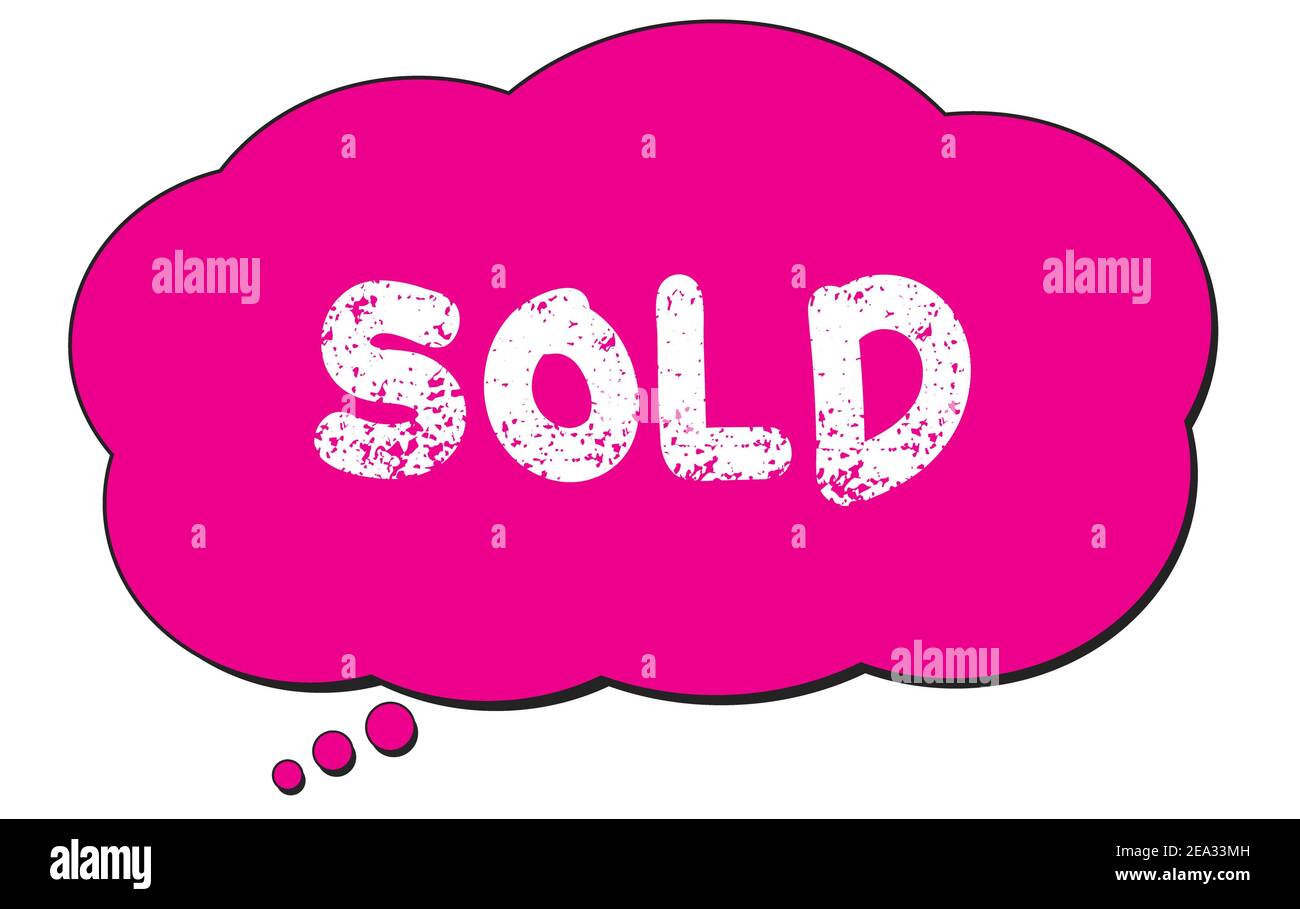 Pink sold sign hi-res stock photography and images - Alamy