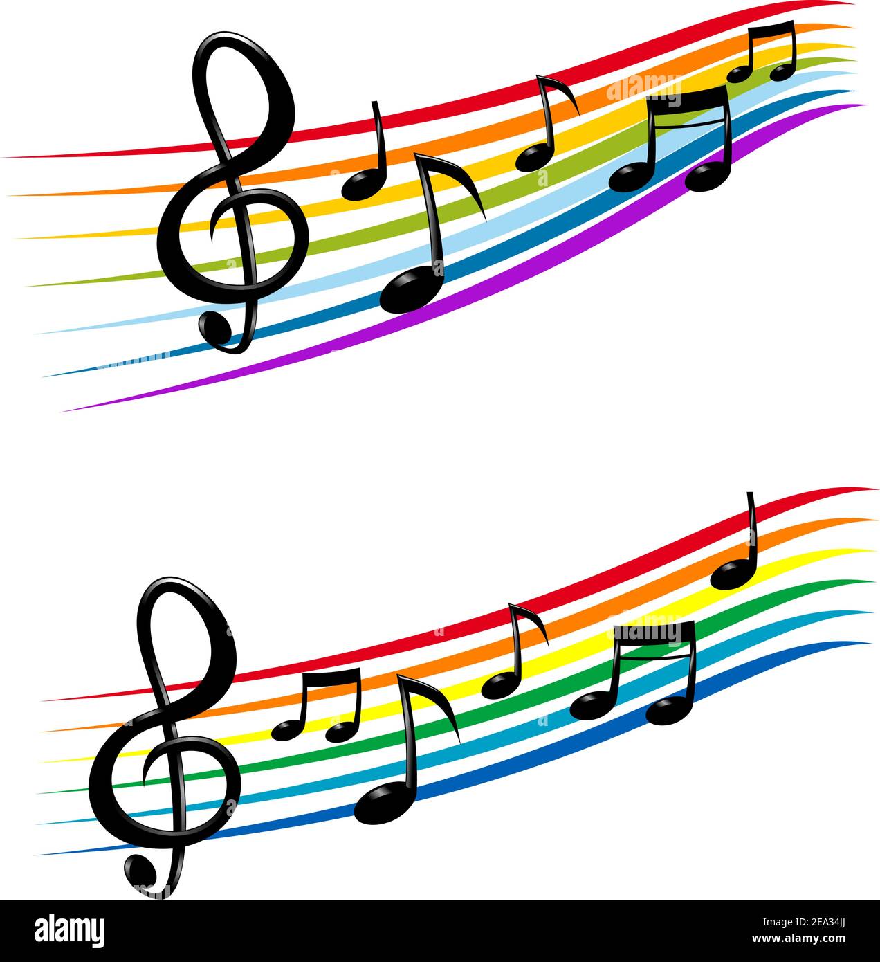 Notes with music elements as a musical background design Stock Vector ...
