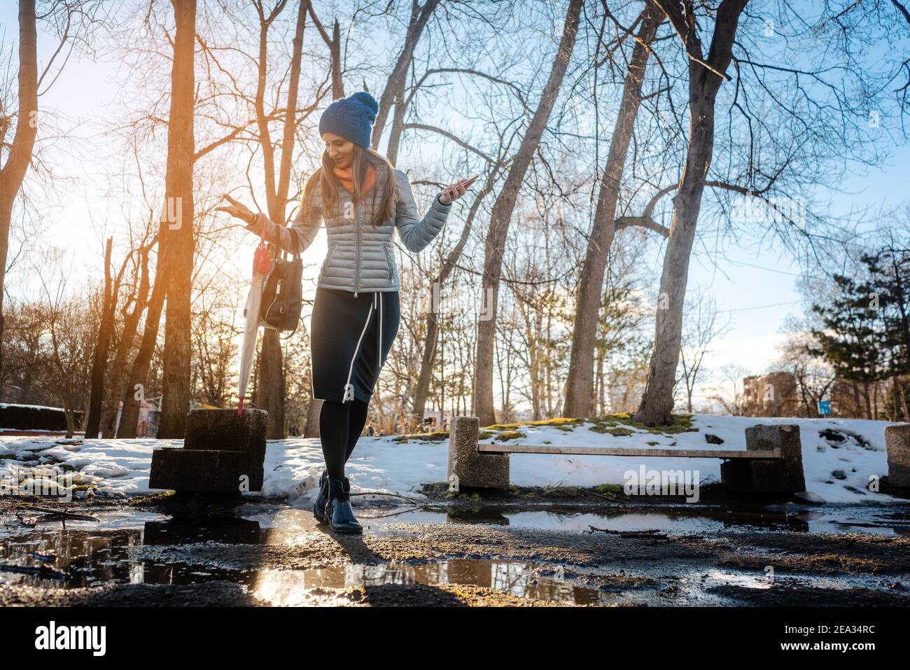 Puddle walk hi-res stock photography and images - Alamy