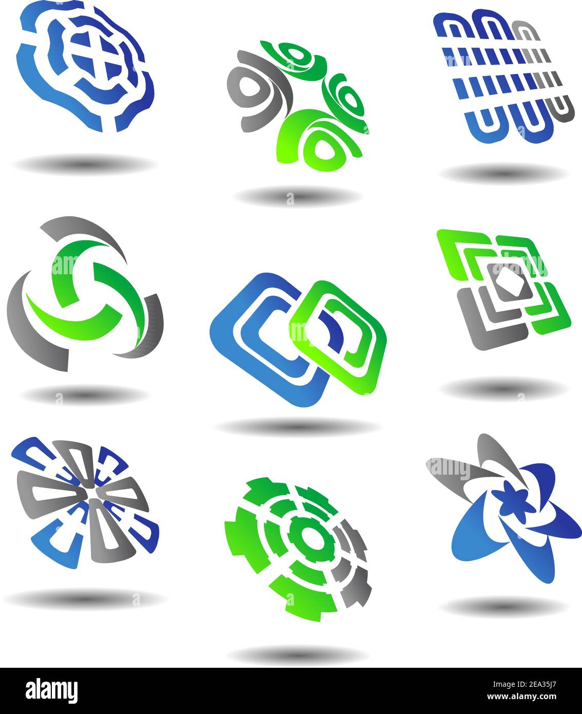 Set of different abstract symbols for design Stock Vector Image & Art ...