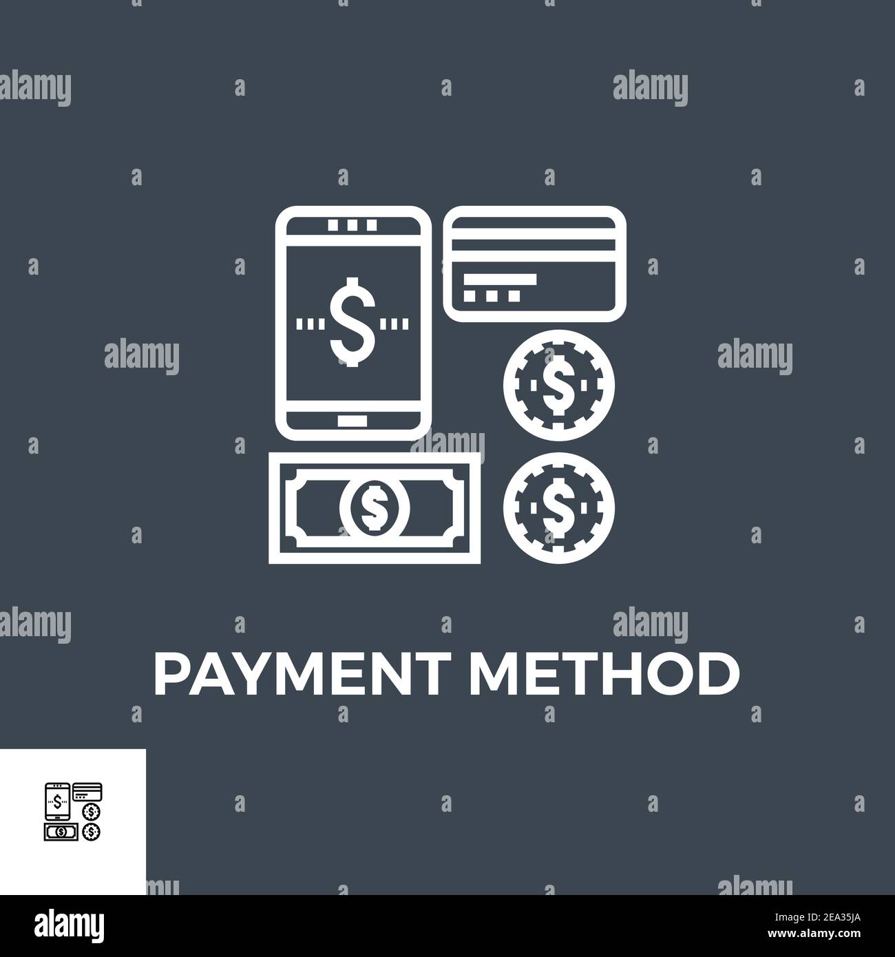Payment card sign line hi-res stock photography and images - Alamy