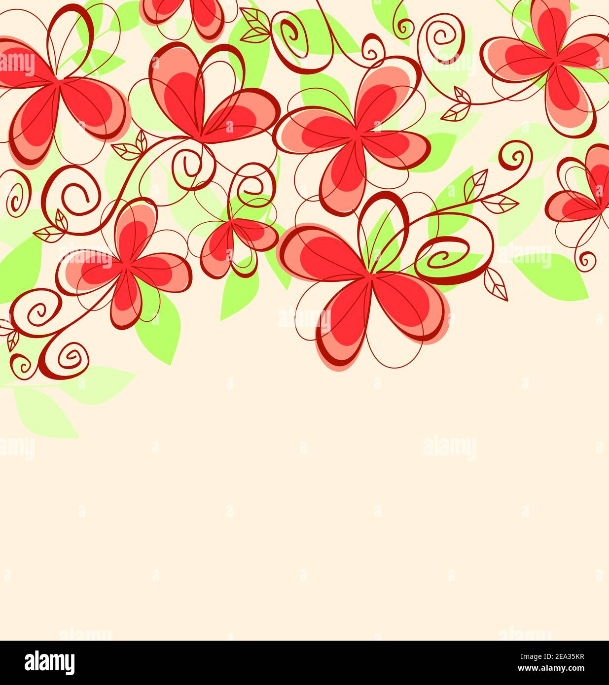 Flower pattern for design as a background Stock Vector Image & Art - Alamy