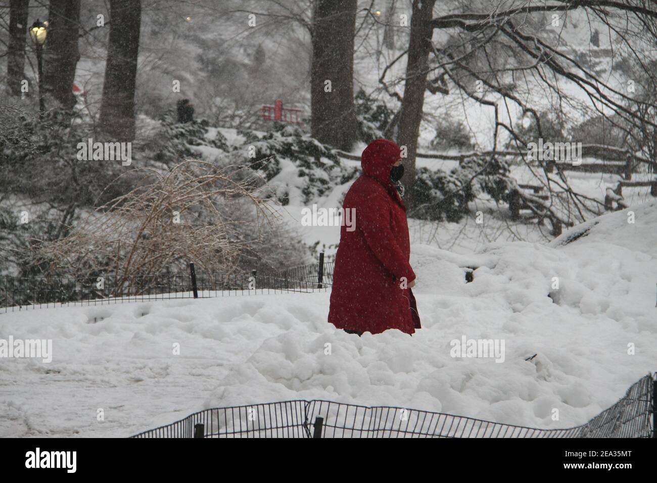 New York, USA. 7th Feb, 2021. (NEW) New York hit with another Snowfall ...