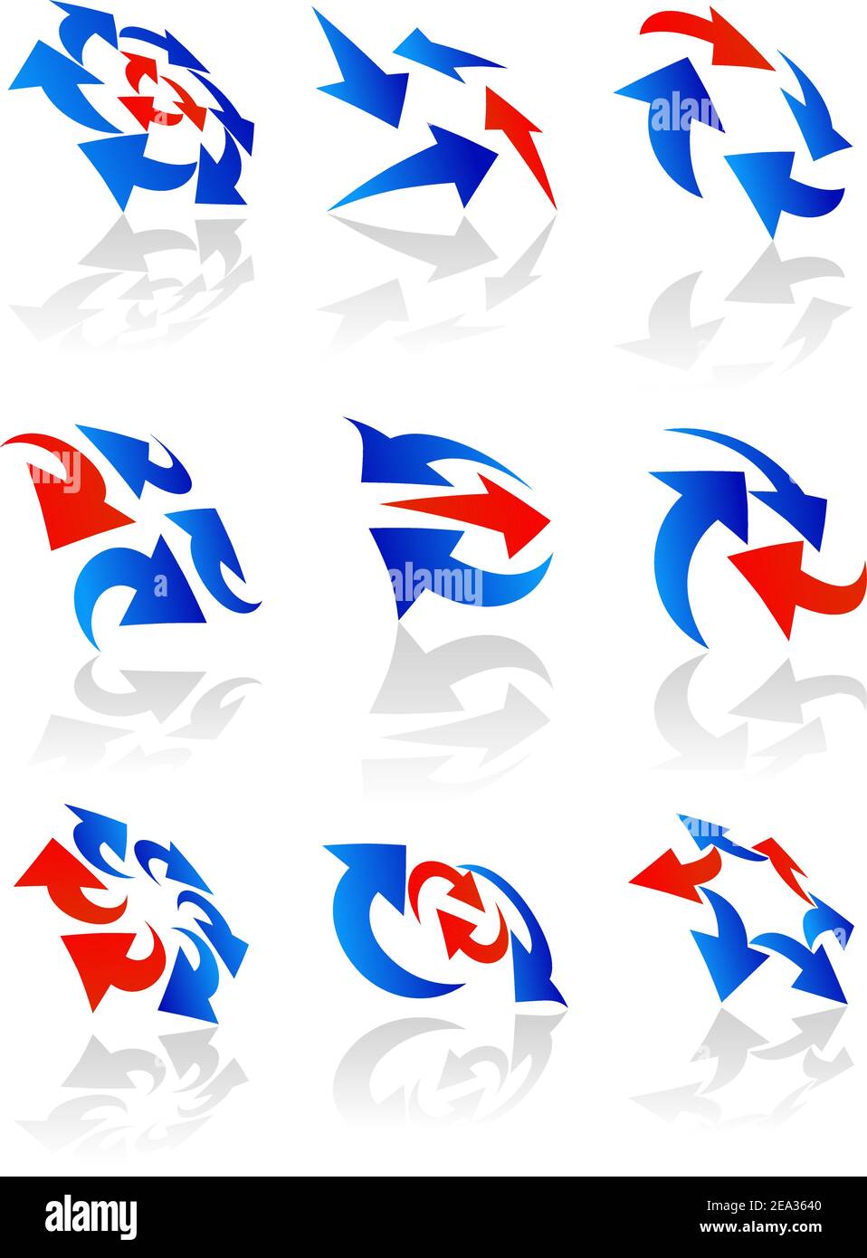 Set of arrow icons for web design isolated on white Stock Vector Image ...