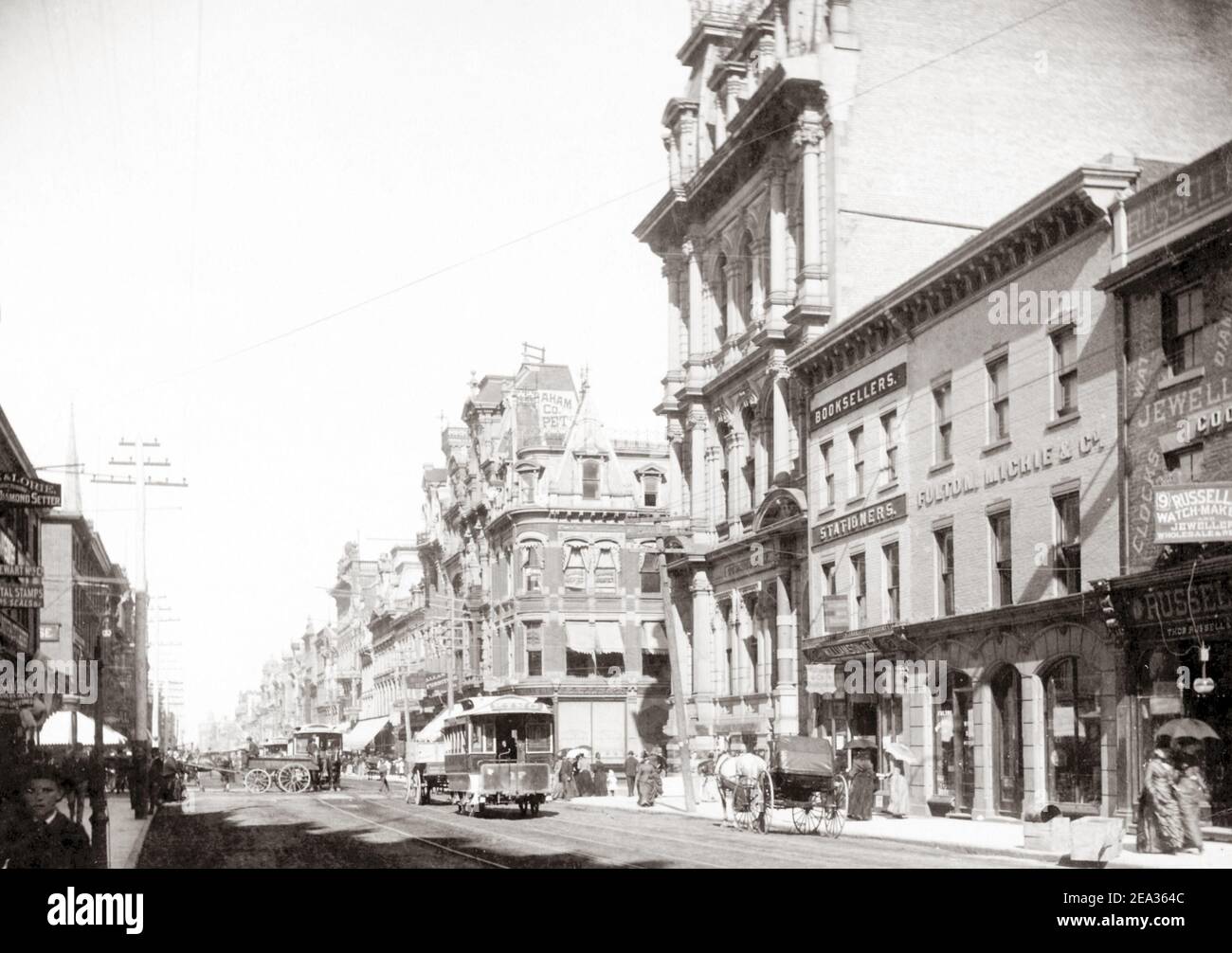 Late 19th century photograph - Corner of King and Yonge Streets ...