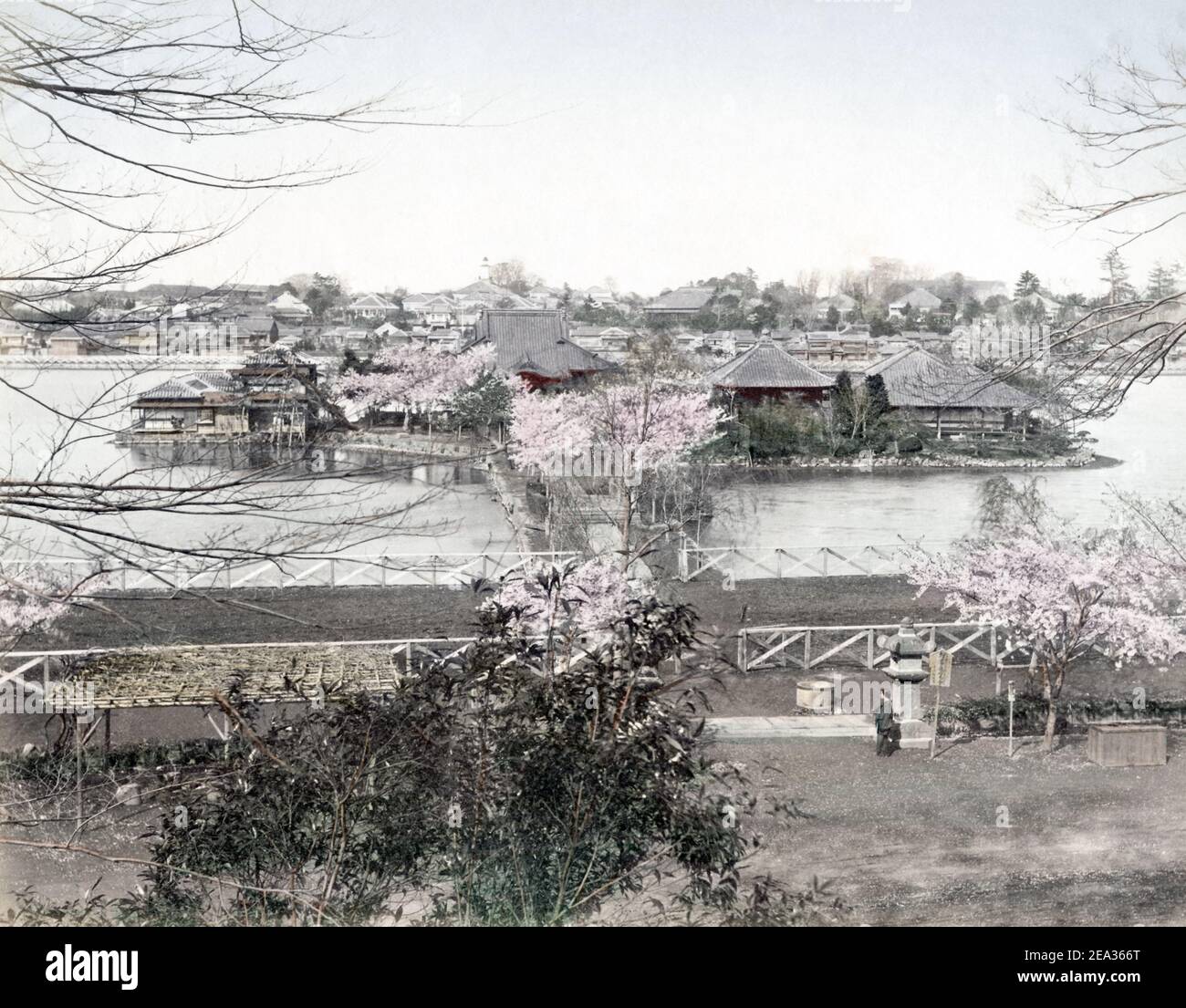 Late 19th century photograph - Ueno Park, Tokyo, Japan, c.1880's Stock ...