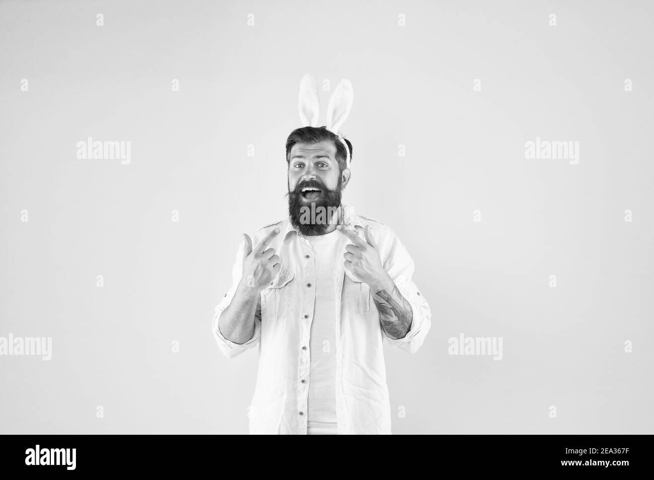 Rabbit emotions Black and White Stock Photos & Images - Alamy