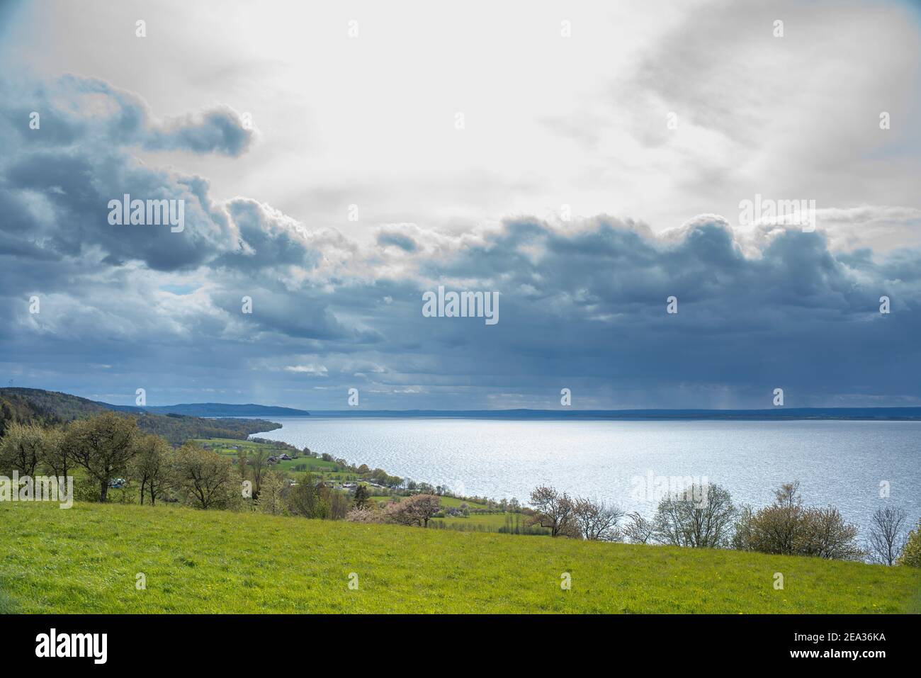 Beautiful scenic nordic swedish scandinavian landscape countryside hi ...