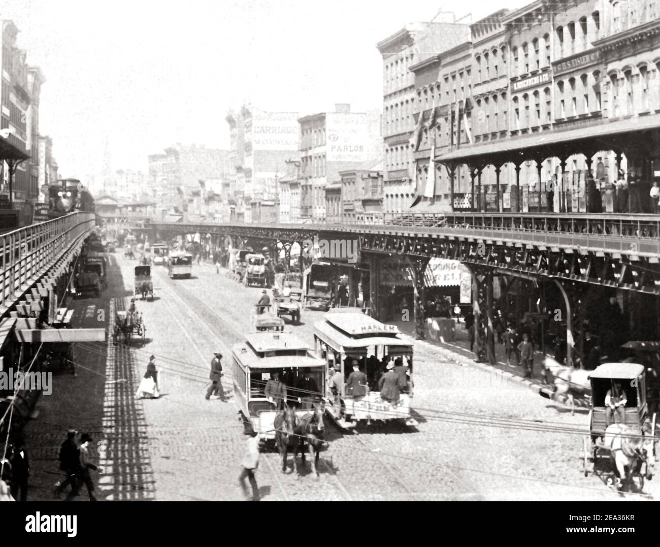 Historic Photos Of Chelsea In New York Elevated Railroad