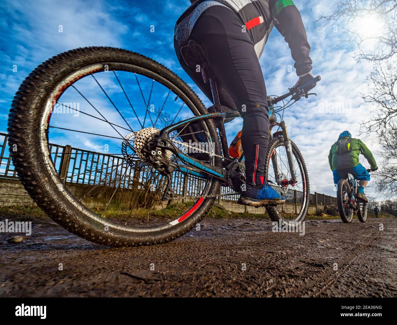 Sport people morning park biking hi-res stock photography and images ...