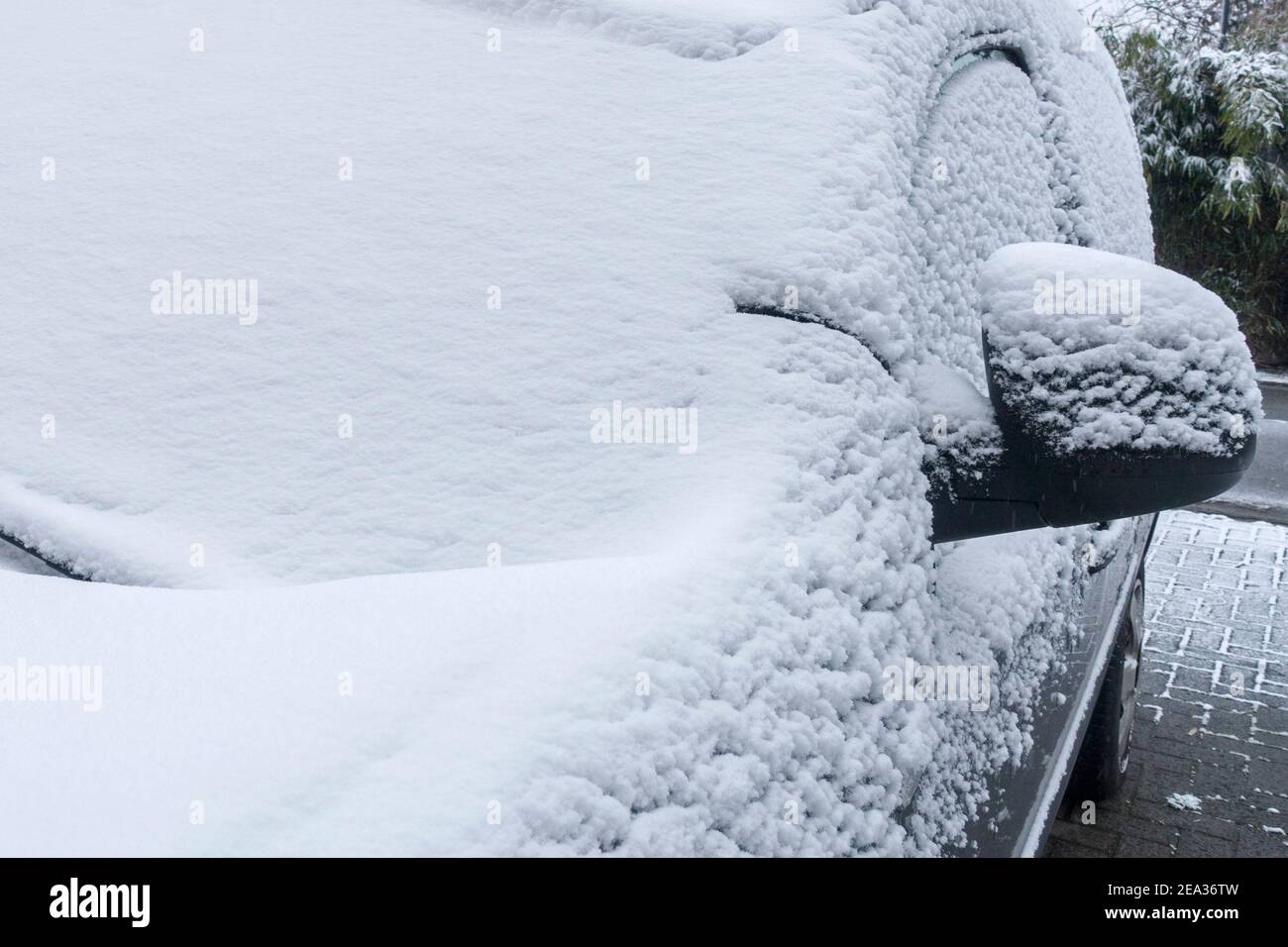 Windscreen / wind shield / frontscreen / windshield of parked car ...